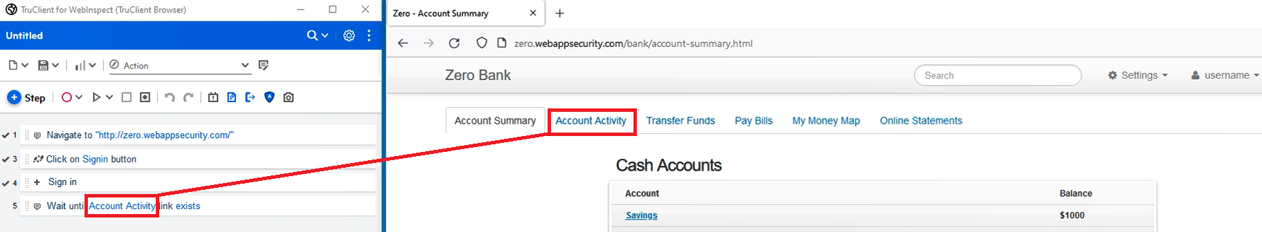 How to record a Login macro for zero.webappsecurity – Micro Focus